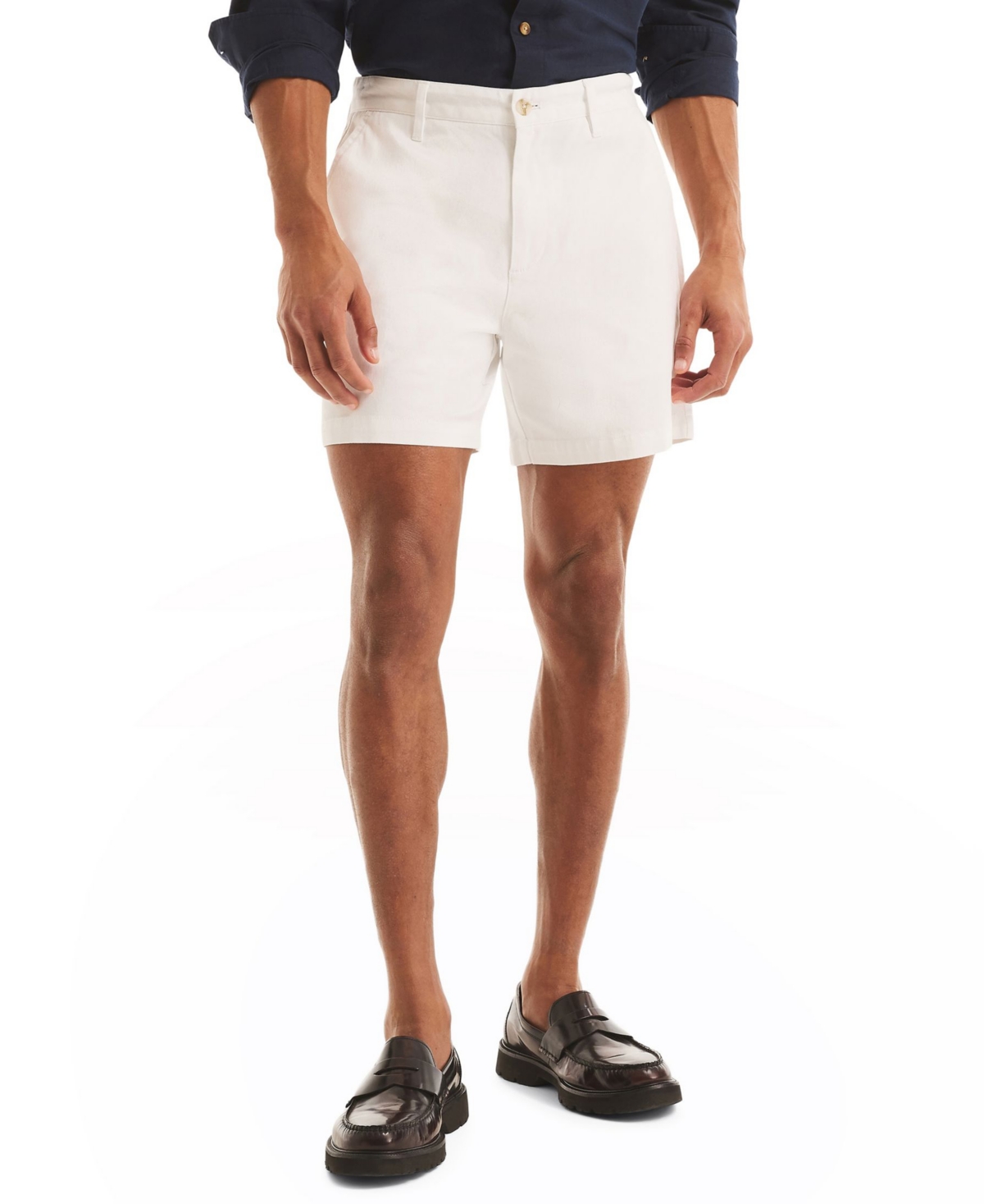 Click here for Nautica Mens Regular-Fit Deck Shorts - Bright Whit... prices