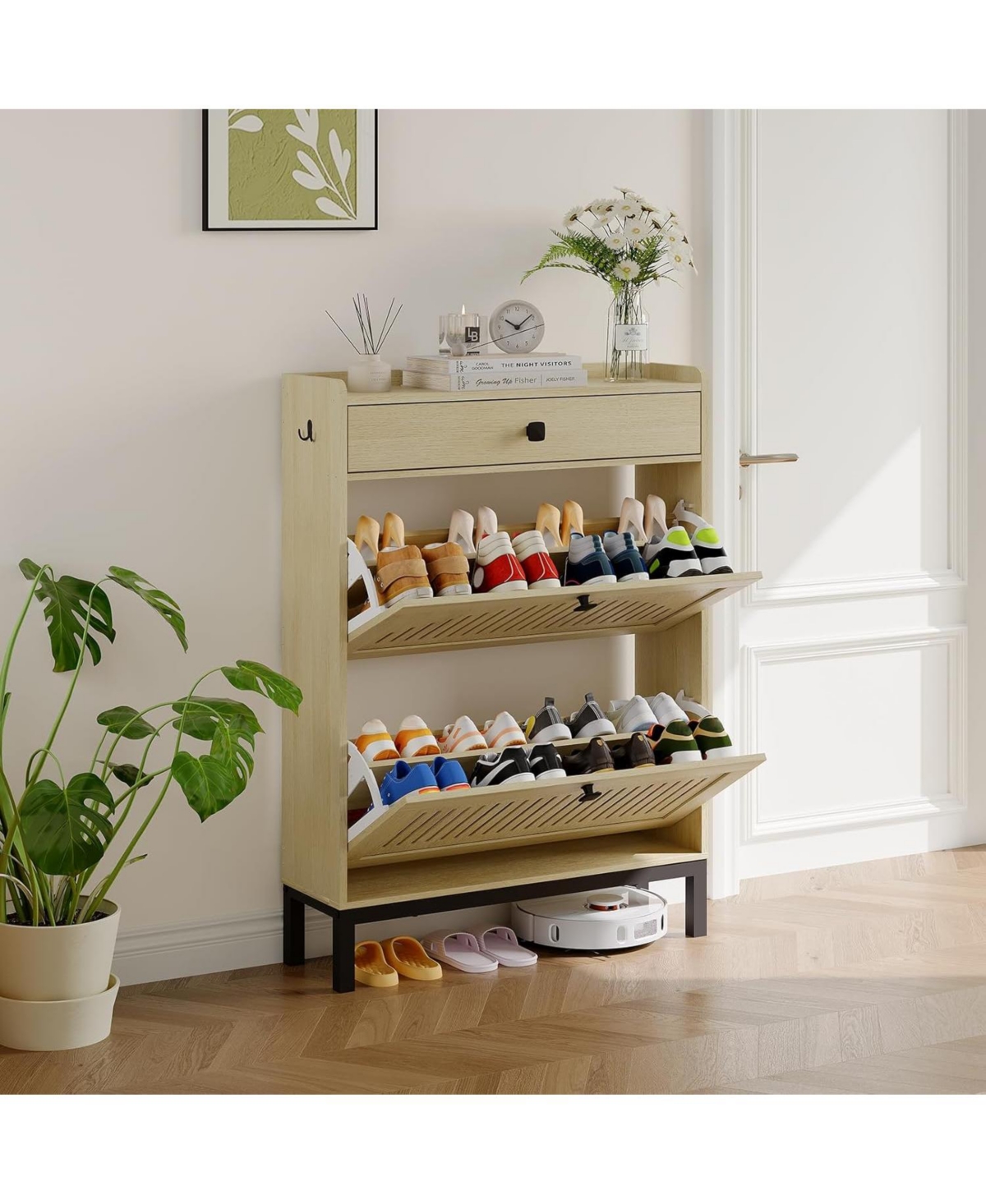 Click here for gaomon 2 Flip Drawer Shoe Cabinet with Adjustable... prices