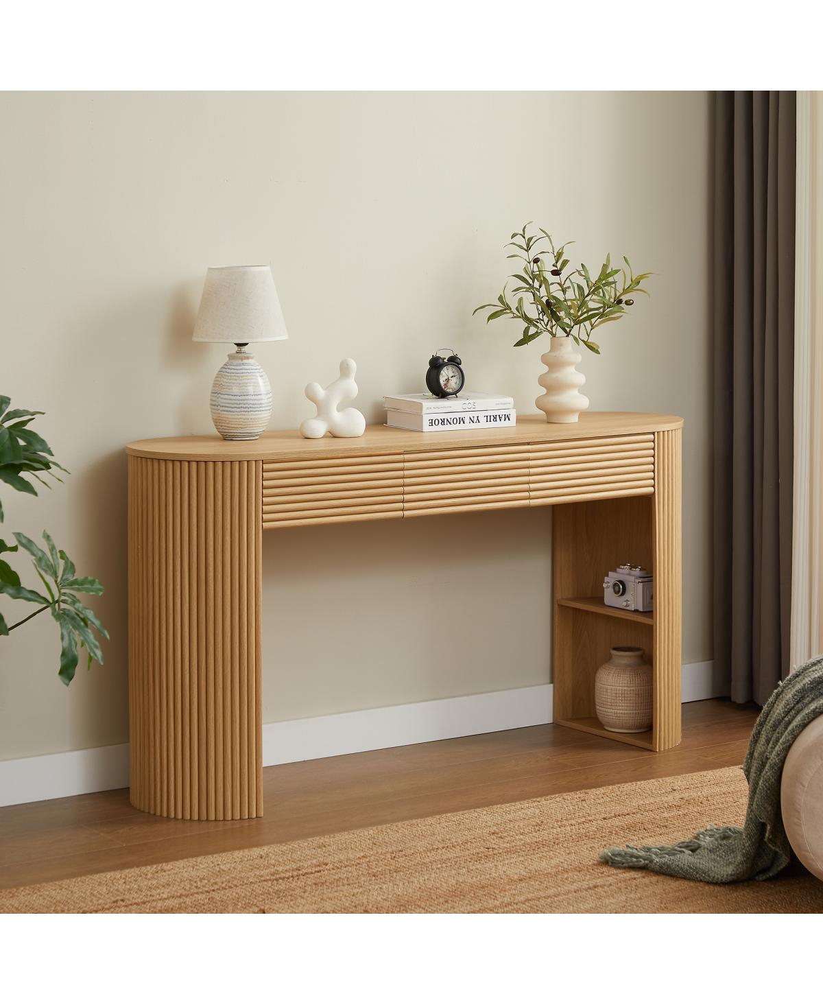 Click here for Streamdale Furniture Retro Console Table with Stor... prices