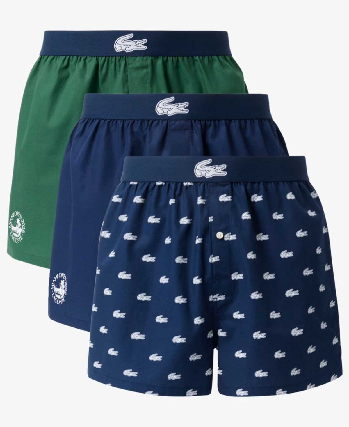 Click here for Lacoste Mens Miami Regular-Fit Open Woven Boxers... prices