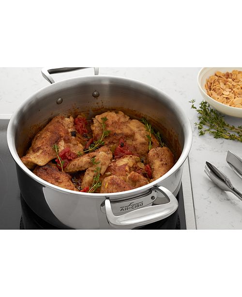 All-Clad d7 Stainless Steel 3.5-Qt. Round Dutch Oven & Reviews ...