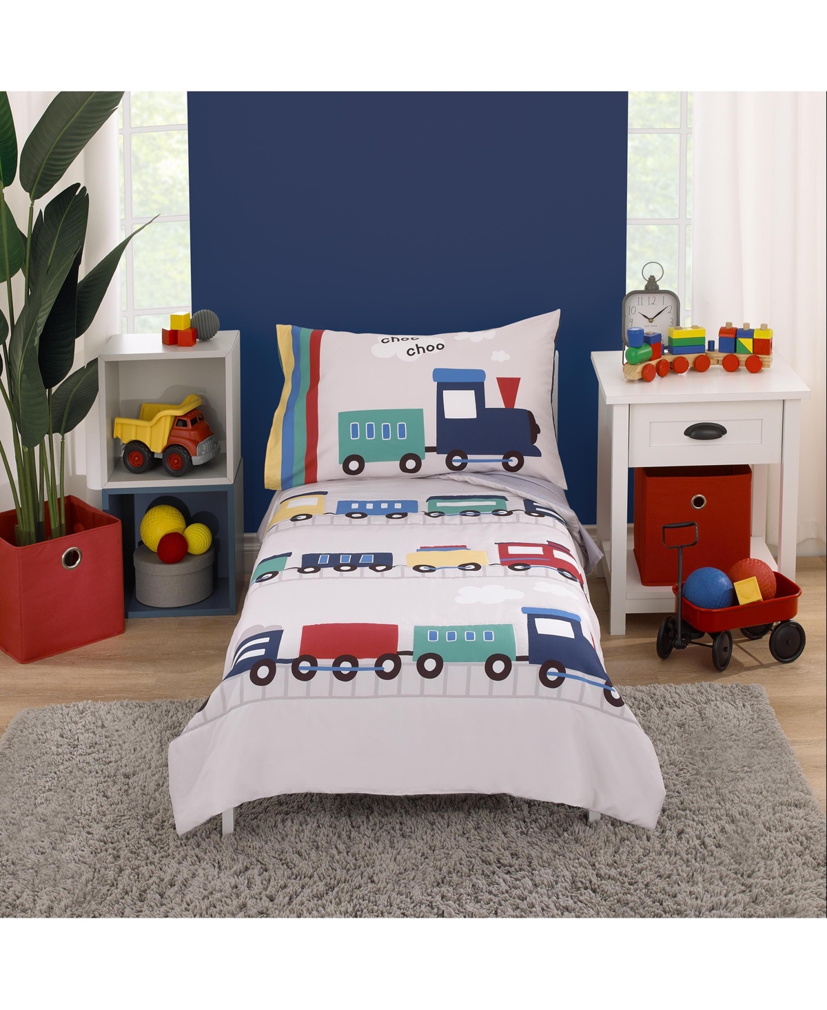 Click here for Everything Kids Choo Choo Train Gray Blue Red and... prices