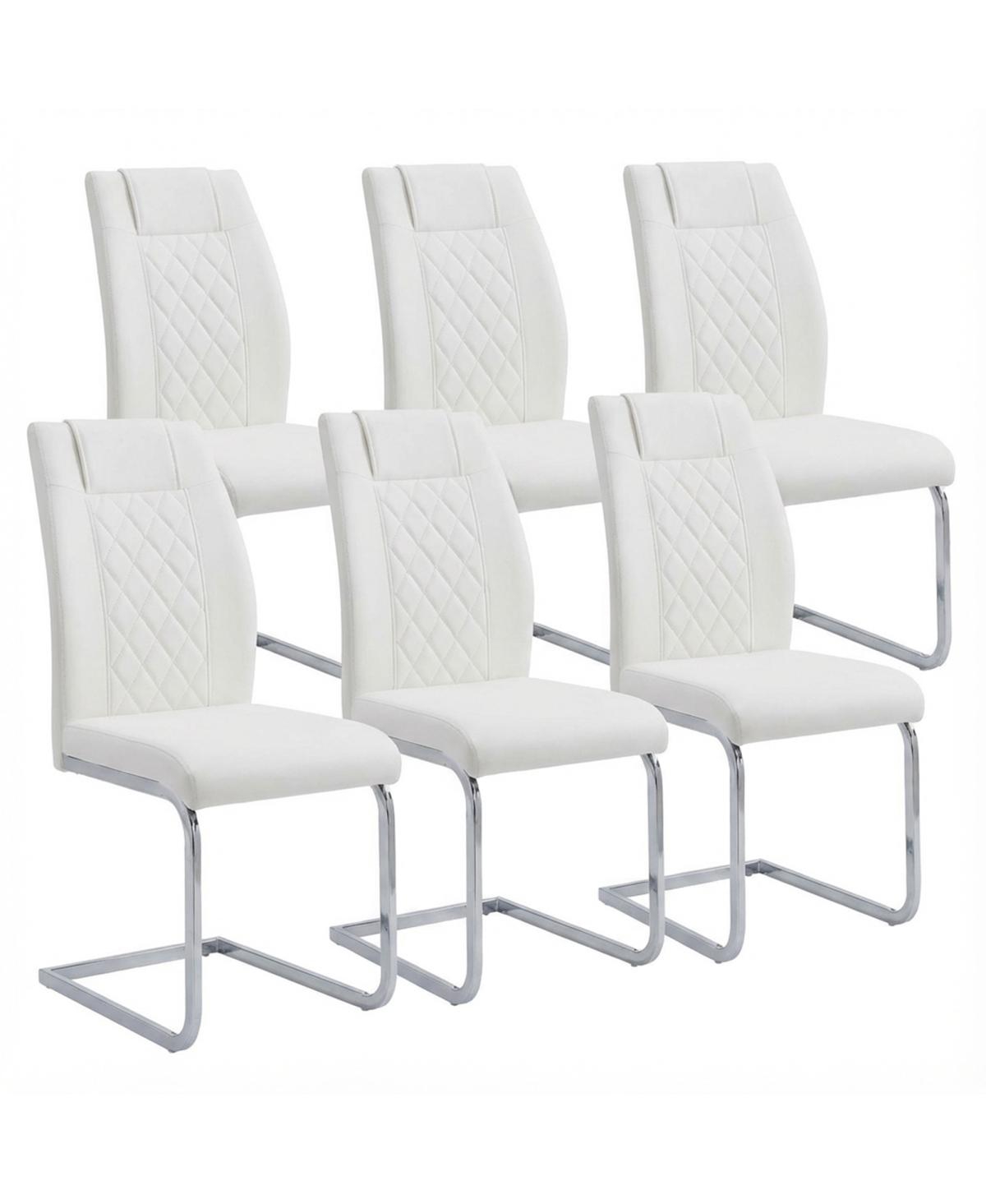 Click here for Streamdale High-Back Pu Leather Dining Chairs Set... prices