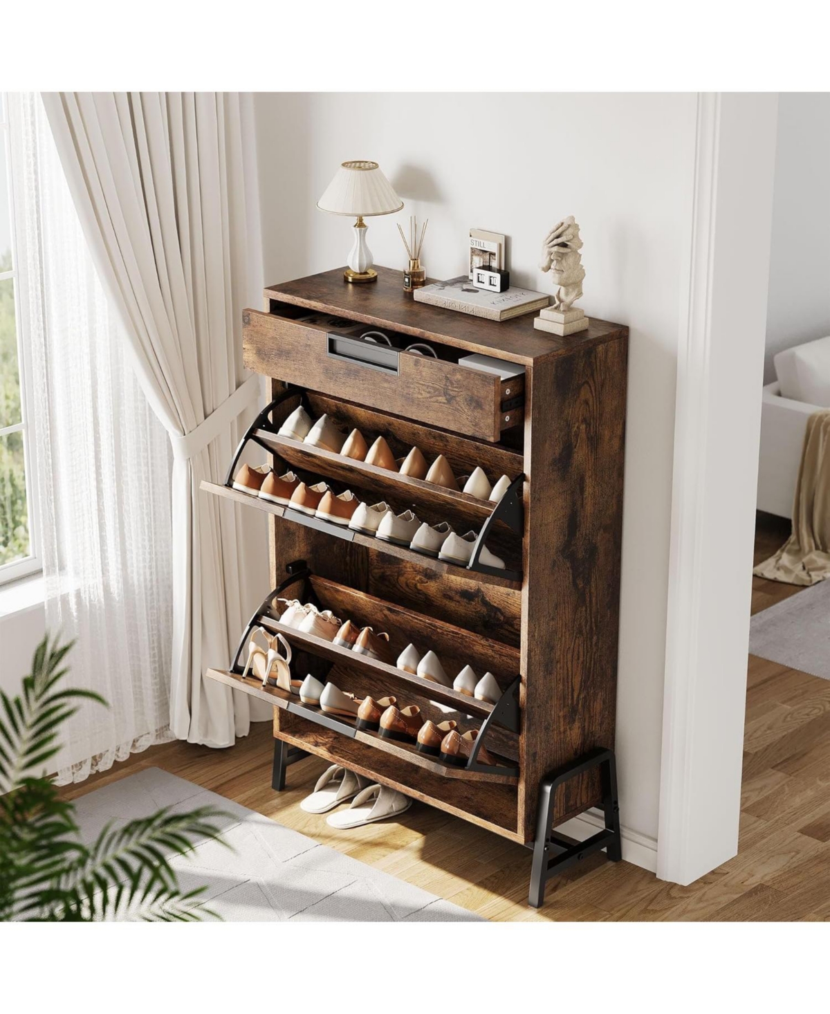 Click here for gaomon Shoe Storage Cabinet with 2 Flip Drawers an... prices