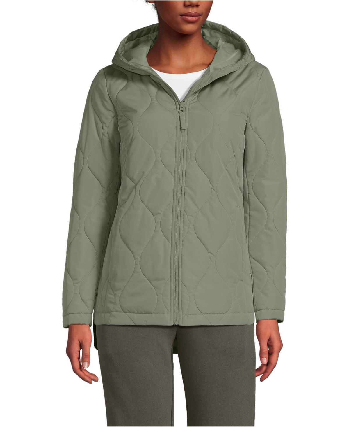Click here for Lands End Womens FeatherFree Quilted Insulated Jac... prices