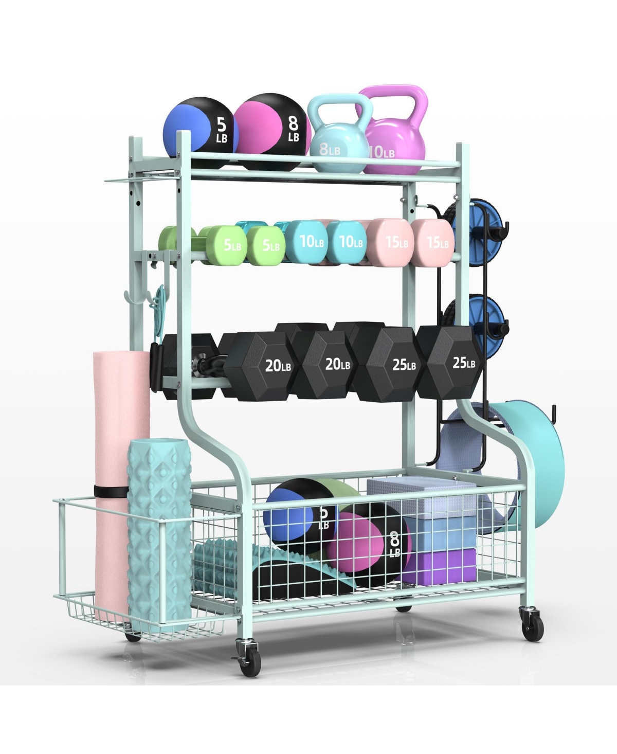 Click here for Home Gym Storage for Dumbbells Yoga Mat and Balls... prices