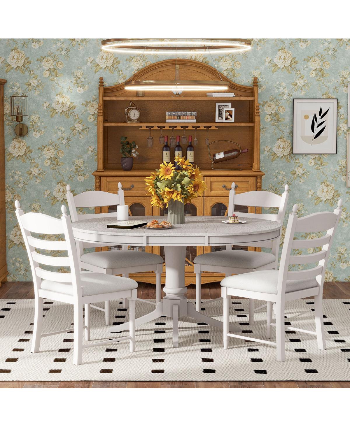 Click here for Streamdale Furniture Retro Dining Set with Pedesta... prices