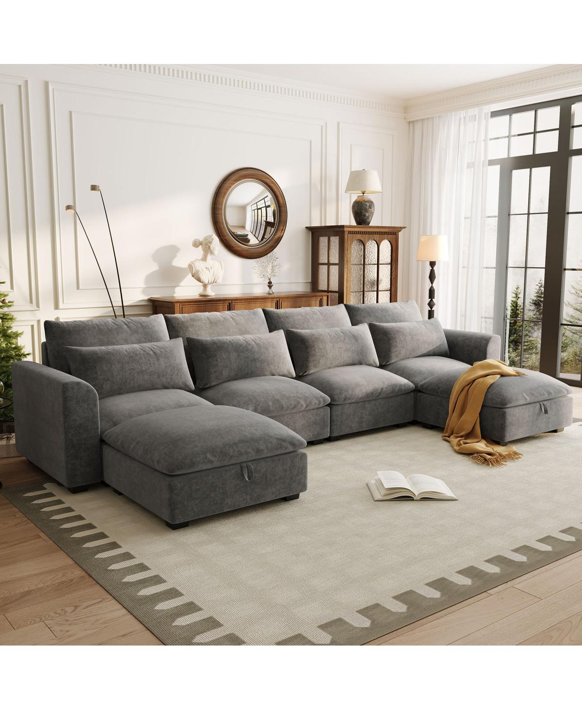 Click here for Streamdale Furniture U-shaped Modular Corner Sofa... prices