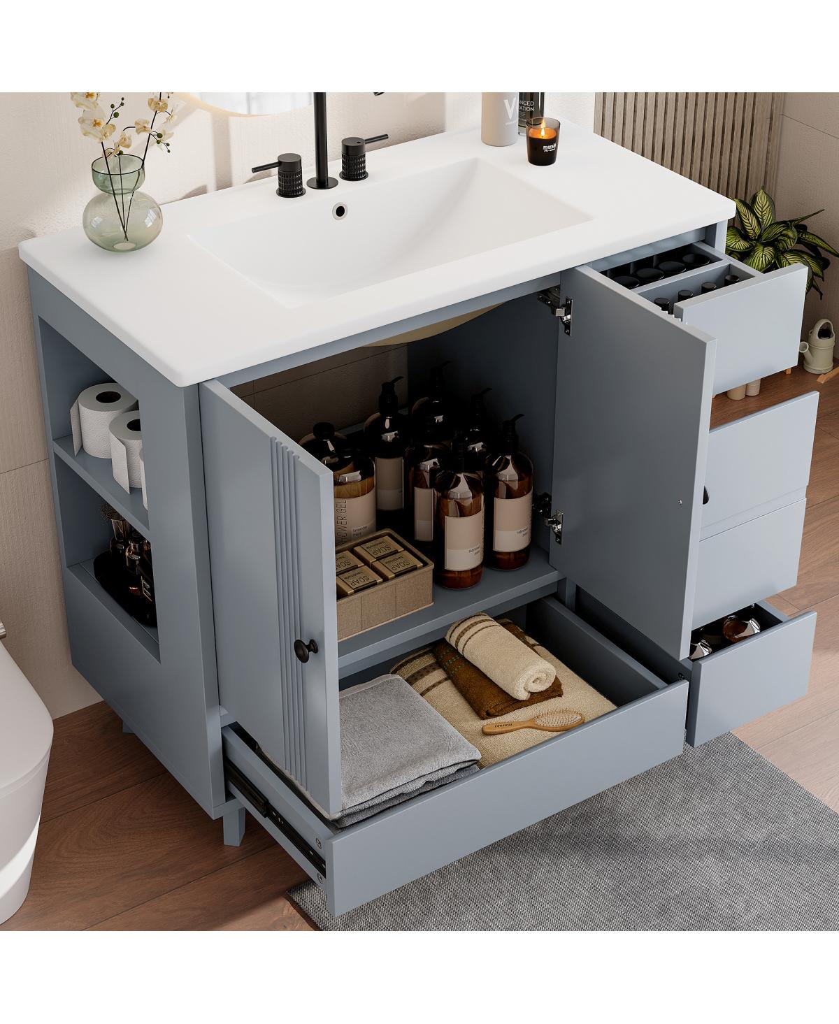 Click here for Sillysis 36" Bathroom Vanity with Sink  Solid... prices
