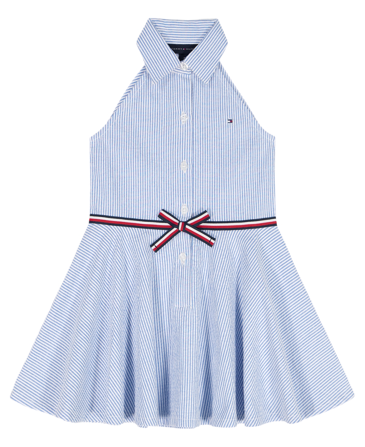 Click here for Tommy Hilfiger Girls 2T-6X Ithaca Stripe Halter Po... prices