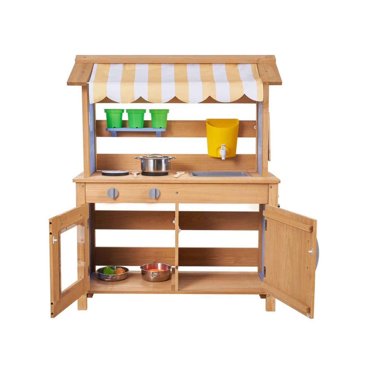 Click here for Slickblue Outdoor Wooden Mud Kitchen for Kids with... prices