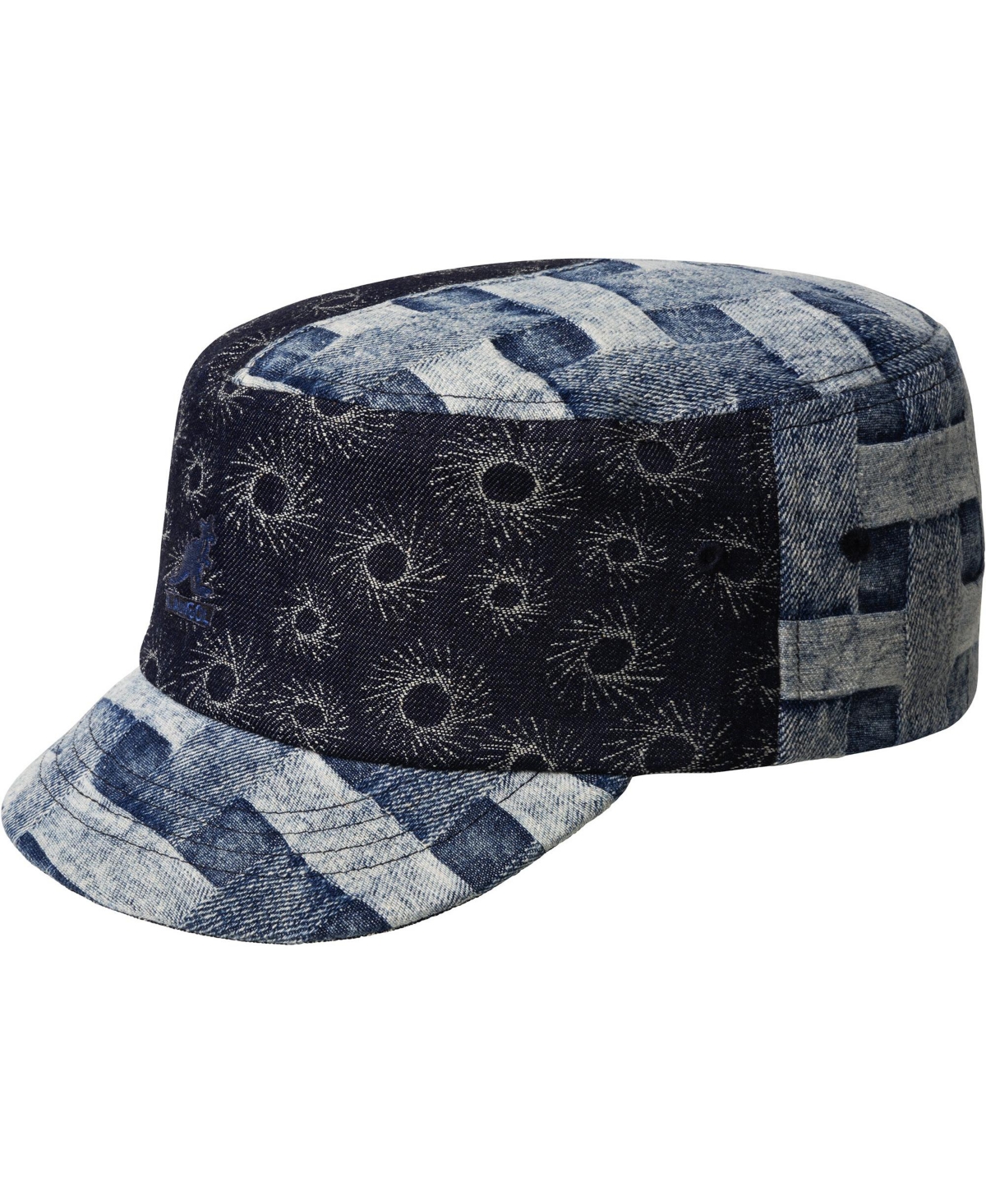 Click here for Kangol Mens Denim Mashup Army Cap - Blue picnic prices