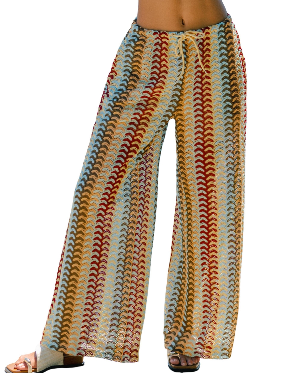 Click here for Cupshe Womens Your Majesty Abstract Pants - Brown prices