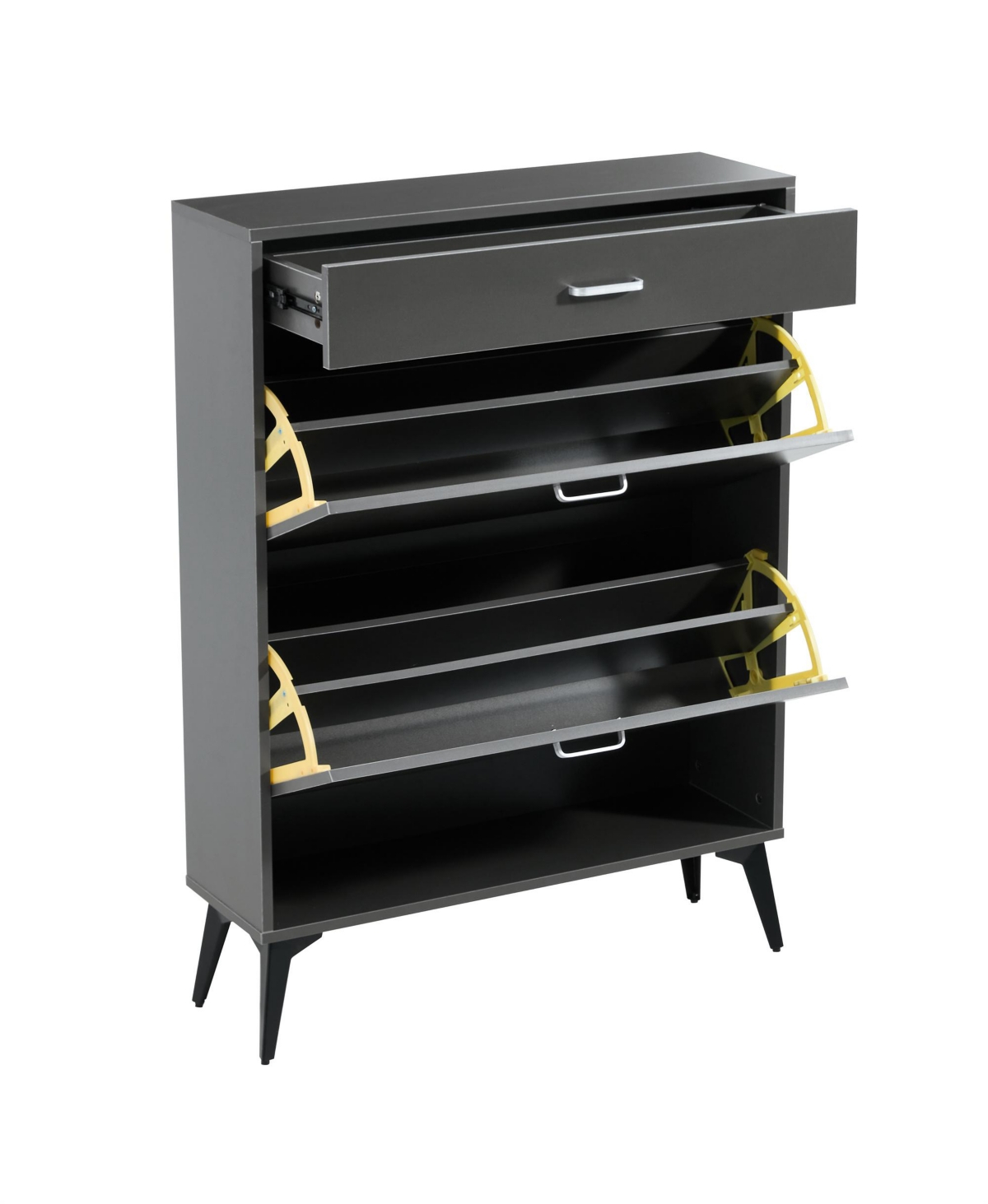 Click here for gaomon Freestanding Metal Leg Shoe Cabinet - Space... prices