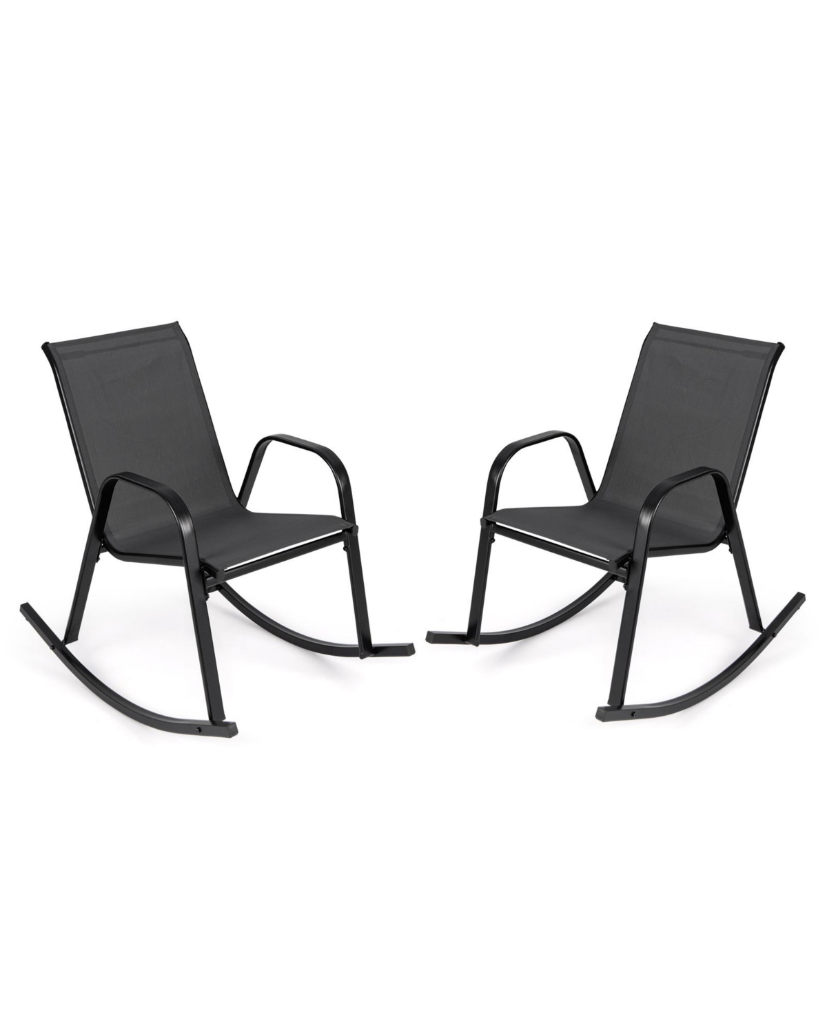 Click here for Gymax 2 Pcs Patio Rocking Chair Outdoor Ergonomic... prices
