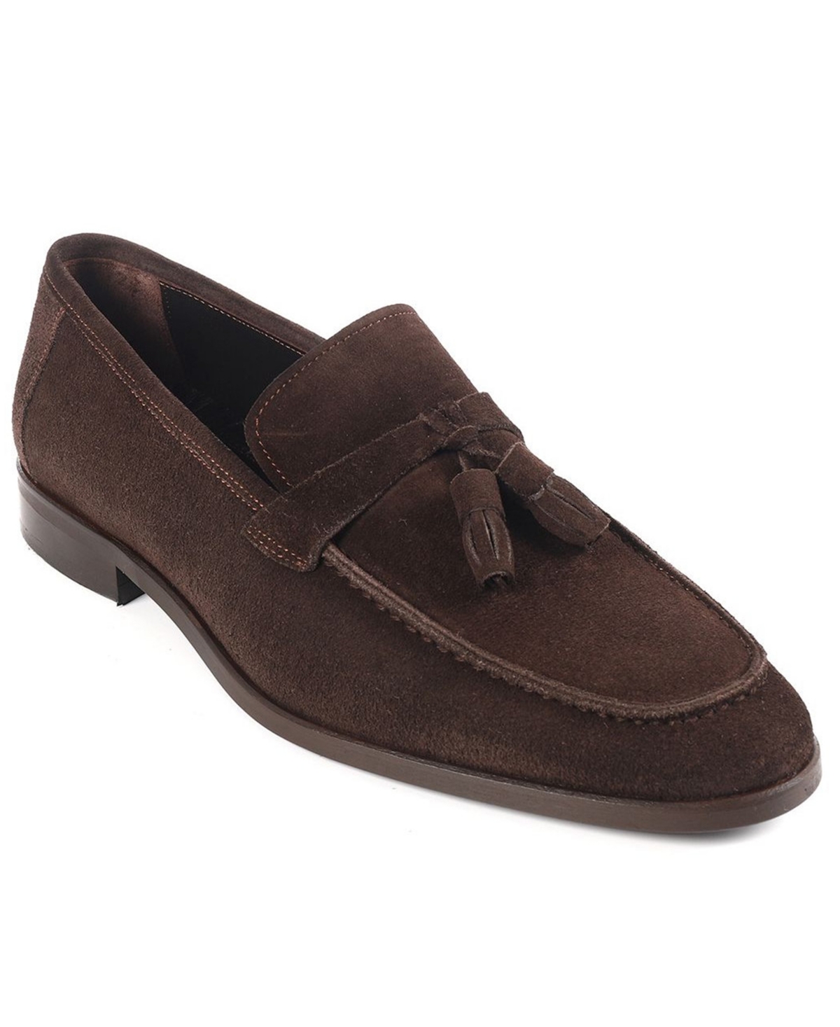 Click here for Vellapais Mens Slip-On Tassel Loafers - Dark Brown prices