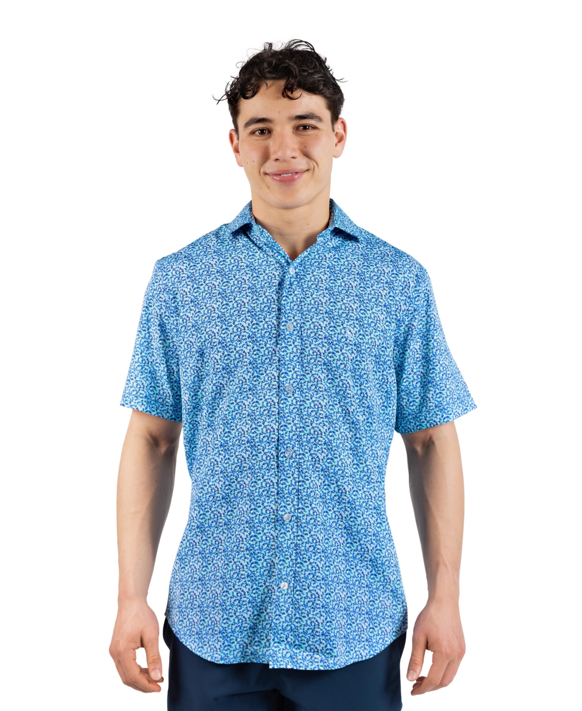 Click here for TailorByrd Mens Swirling Floral Printed Performanc... prices