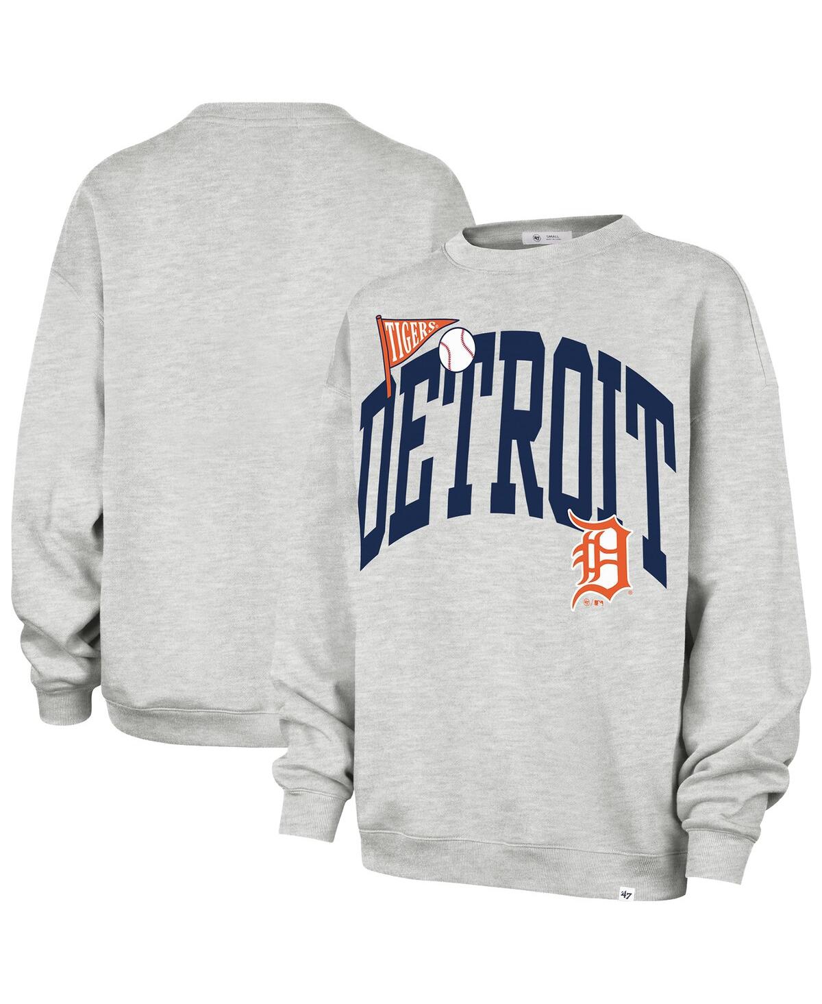 Click here for 47 Brand Womens Gray Detroit Tigers Arched Icon Ov... prices