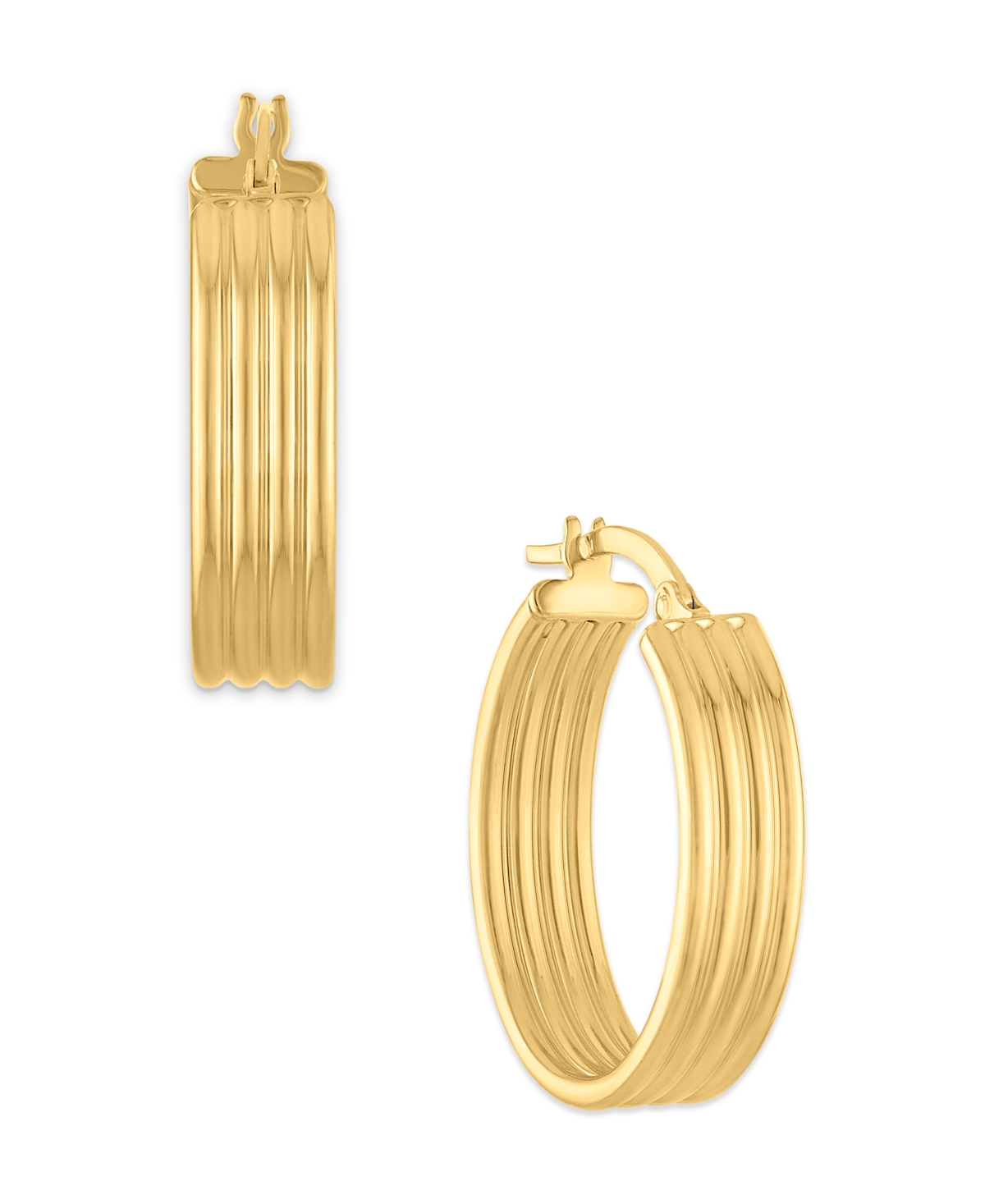 Click here for Macys Oval Hoop Earrings in 10k Gold - 10k Yellow... prices