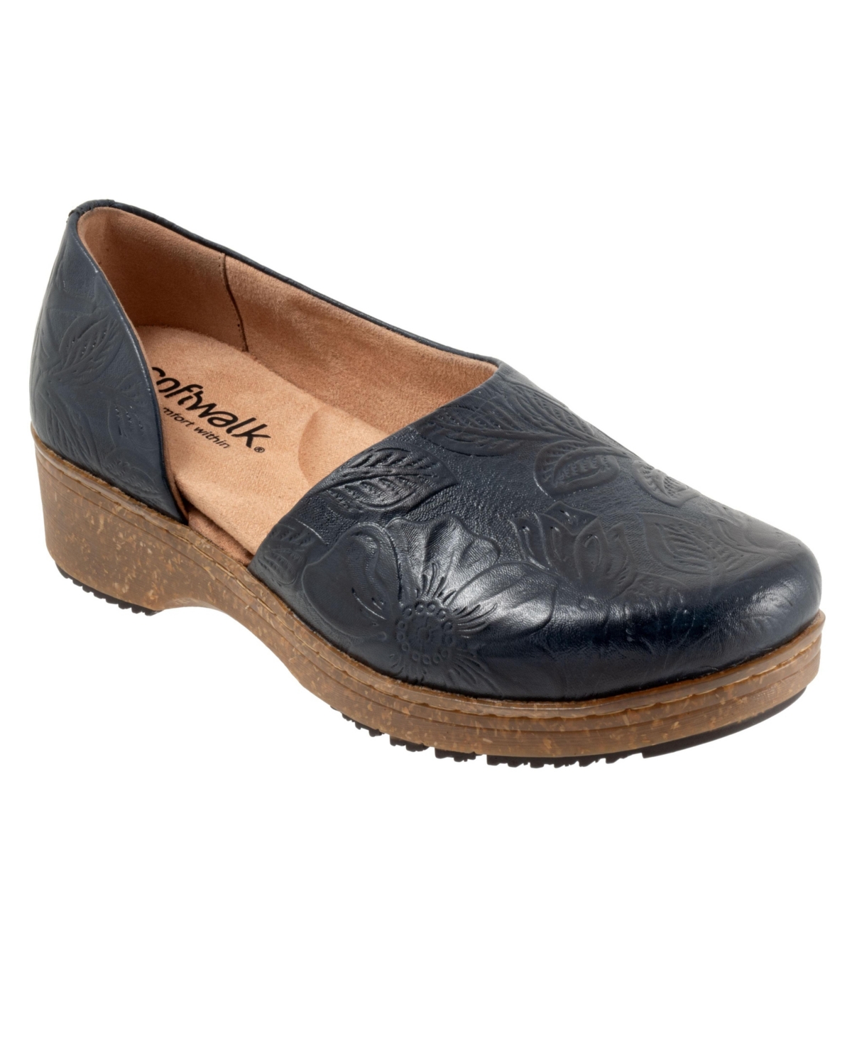 Click here for Softwalk Womens Addie Clog - Navy floral prices