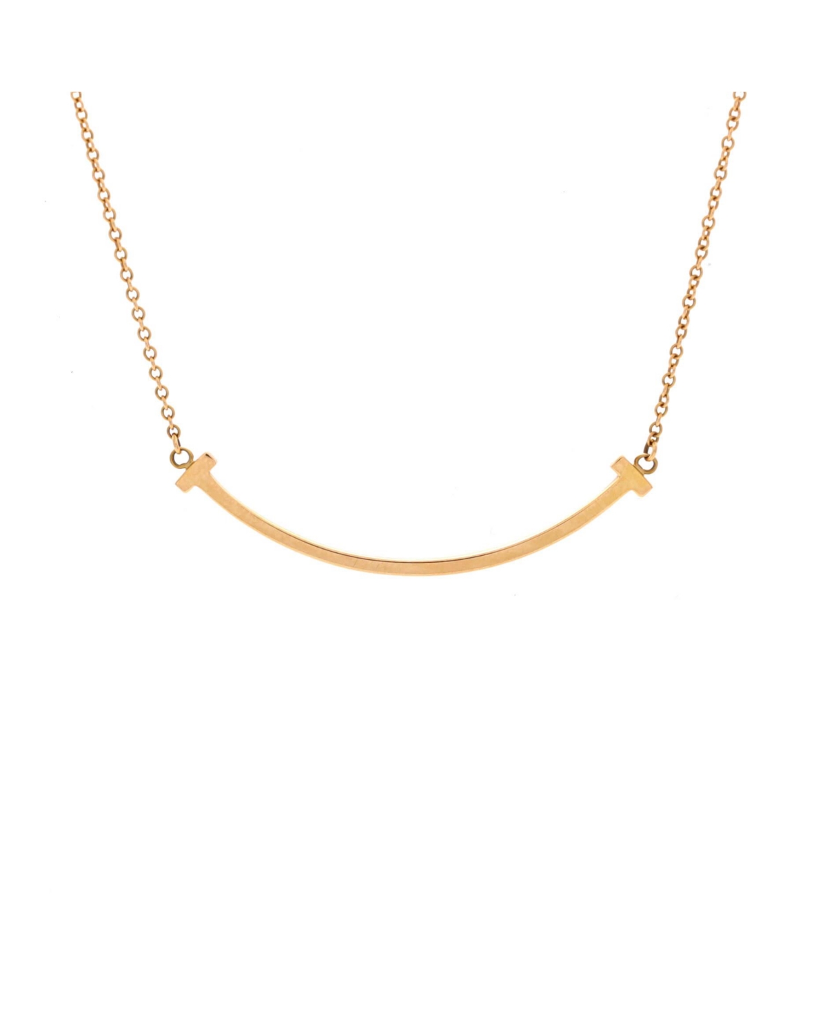 Click here for Pre-Owned Tiffany & Co T Smile Pendant Necklace -... prices