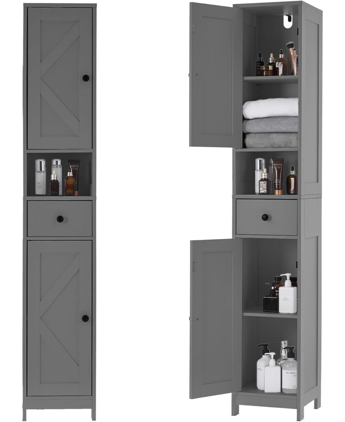 Click here for gaomon Tall Bathroom Cabinet  Freestanding with 2... prices