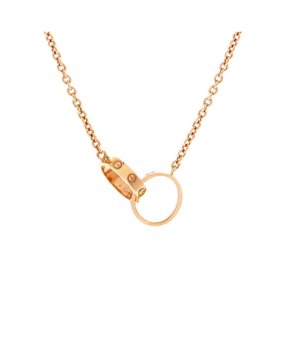Click here for Pre-Owned Cartier Love Interlocking Necklace - 18k... prices