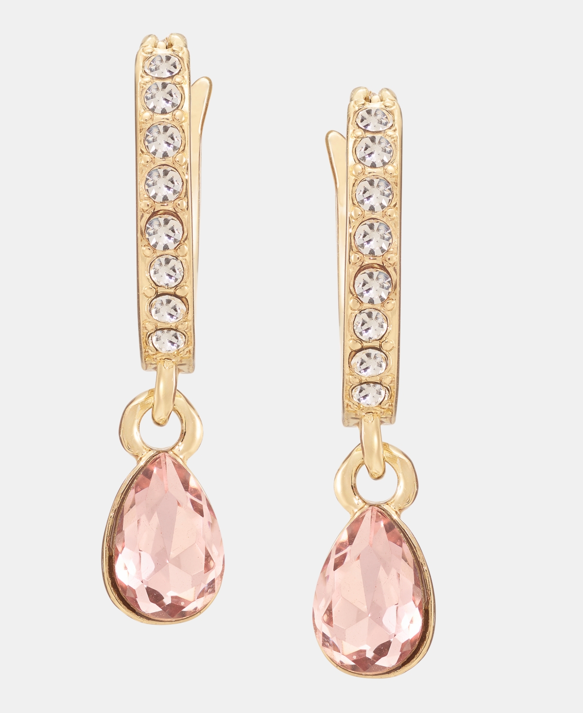 Click here for Givenchy Crystal Charm Huggie Hoop Earrings - Lt/p... prices