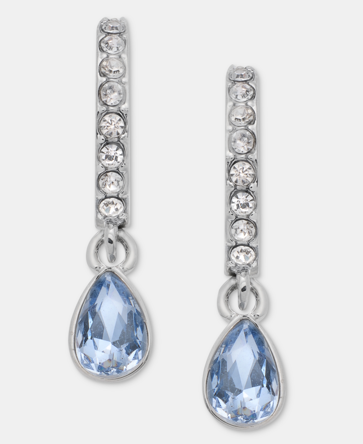 Click here for Givenchy Crystal Charm Huggie Hoop Earrings - Turq... prices