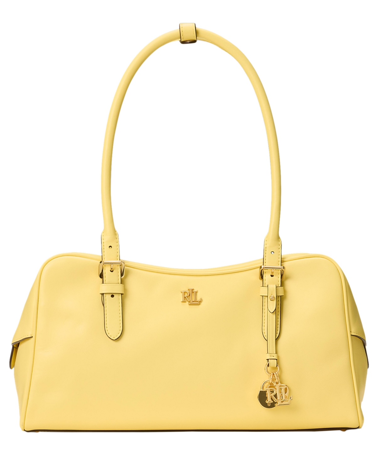 Click here for Lauren Ralph Lauren Leather Large Marcy Zip Satche... prices