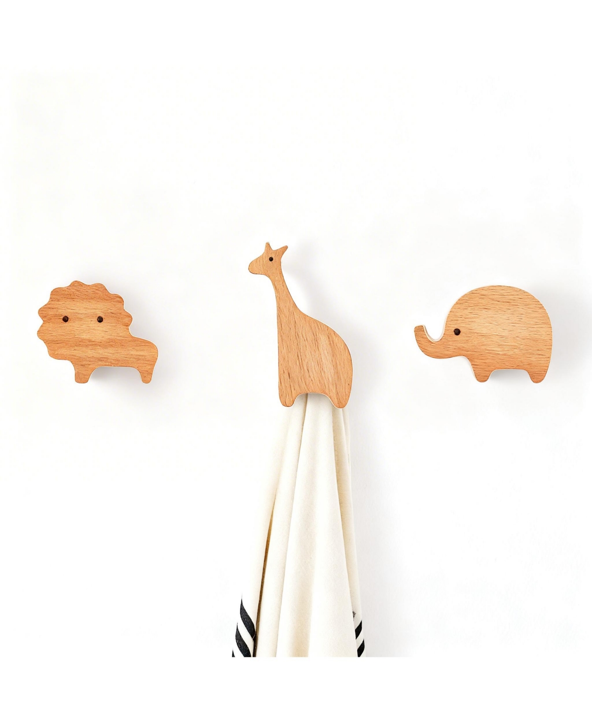 Click here for Yigii 4-Piece Cartoon Animal Wooden Coat Hooks for... prices