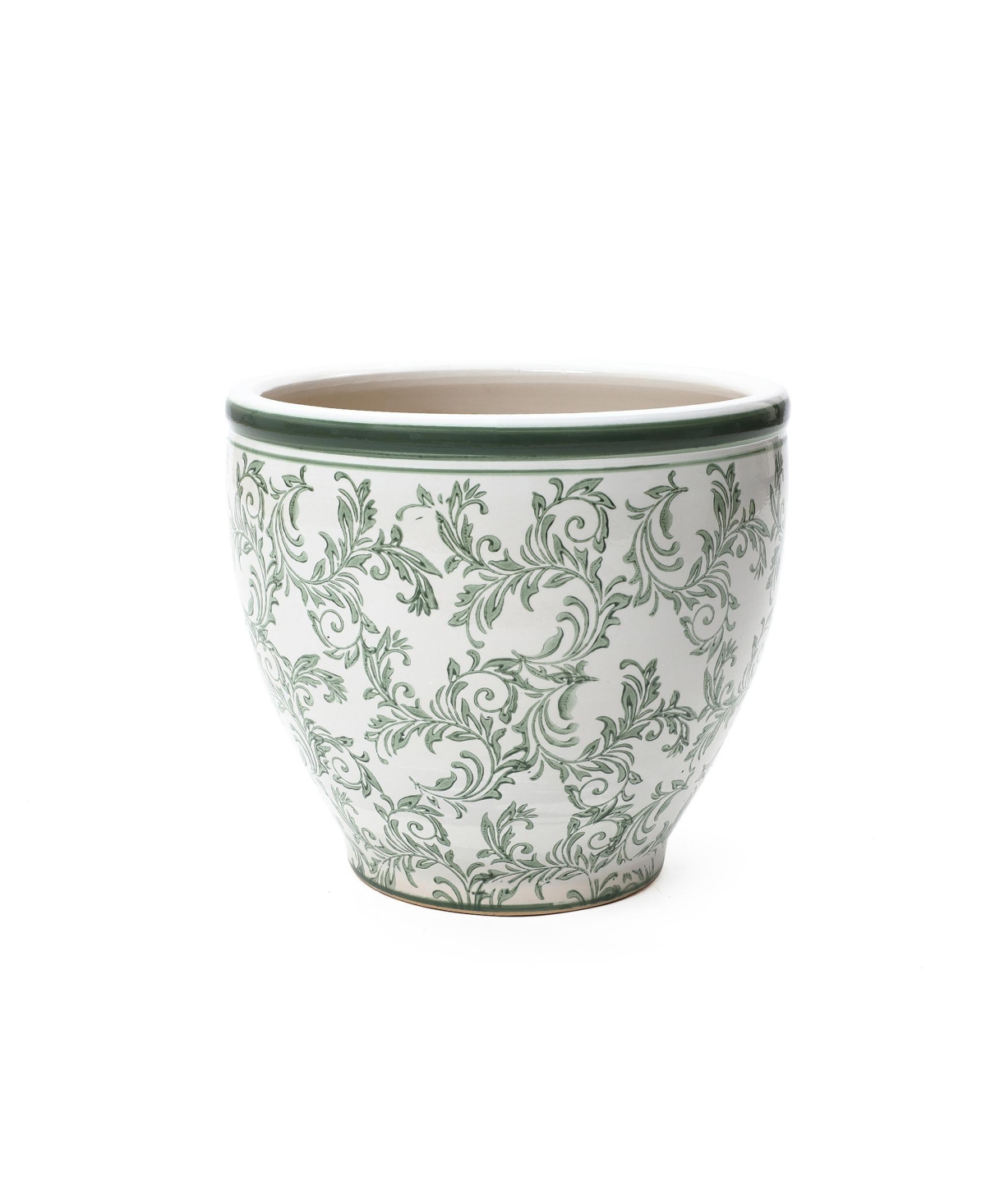 Click here for LuxenHome Paisley Ceramic Planter  11.42" Rou... prices