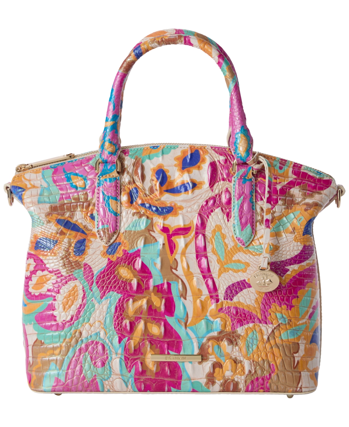 Click here for Brahmin Duxbury Leather Satchel Bag - Wanderlight prices