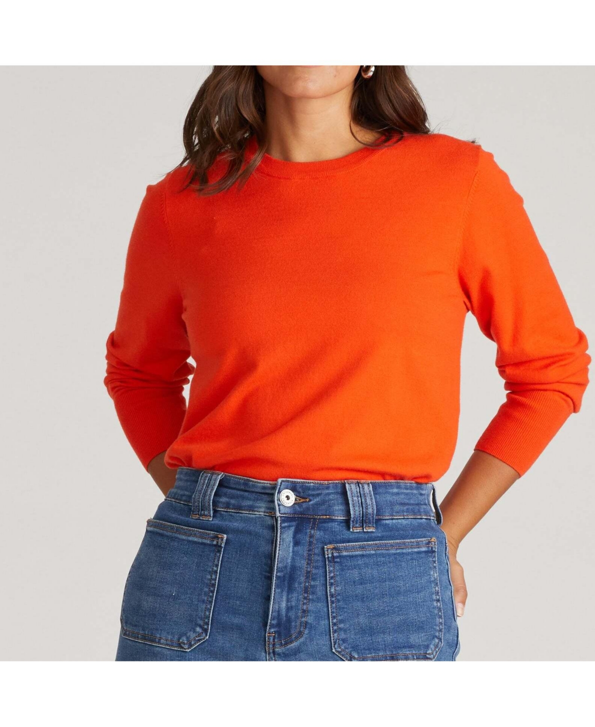 Click here for Universal Standard Plus Size Fine Knit Crew Sweate... prices