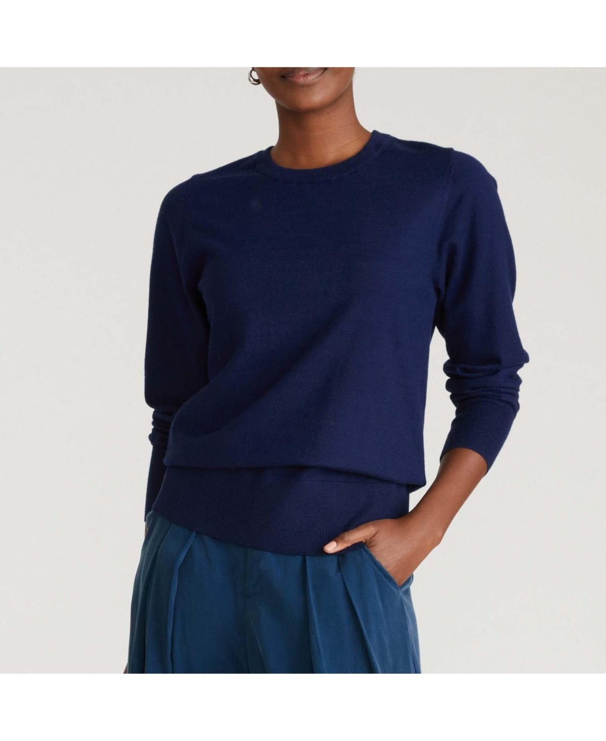 Click here for Universal Standard Plus Size Fine Knit Crew Sweate... prices