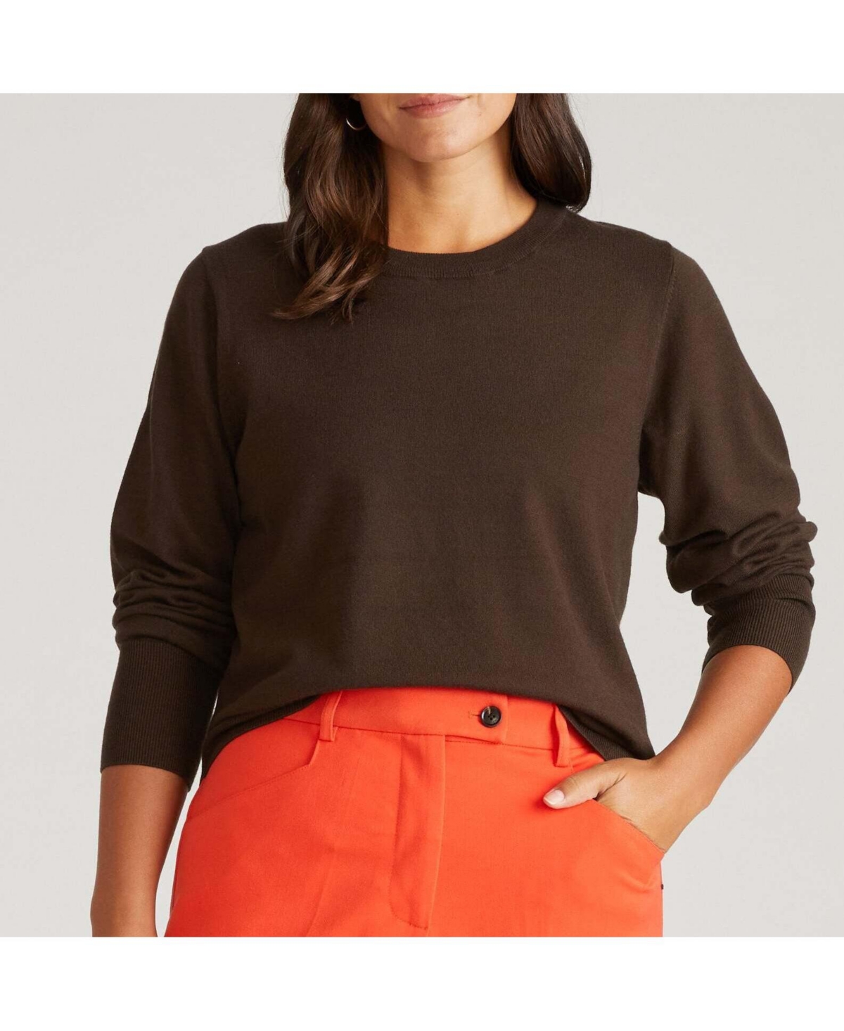 Click here for Universal Standard Plus Size Fine Knit Crew Sweate... prices