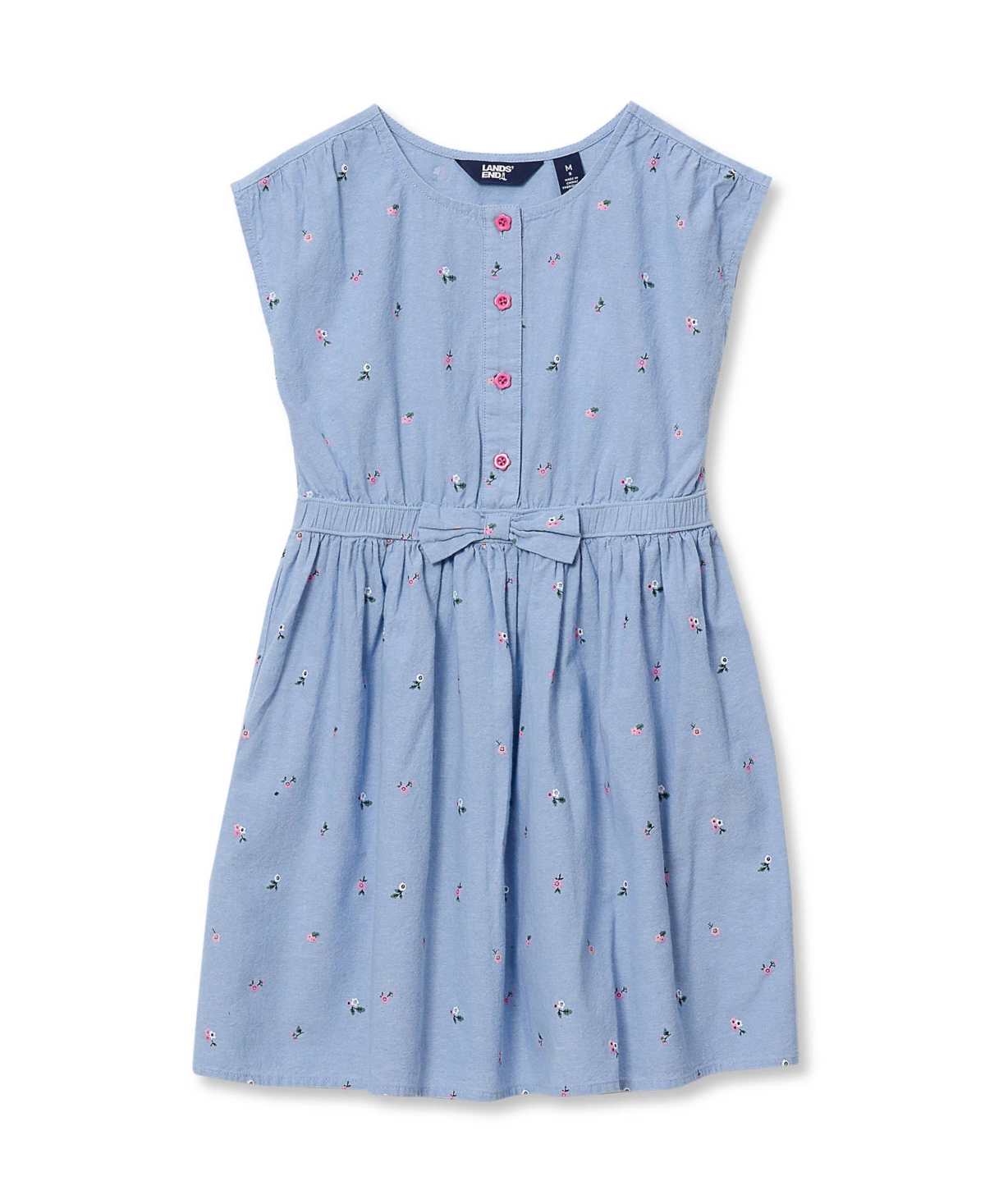 Click here for Lands End Girls Short Sleeve Lightweight Denim Dre... prices