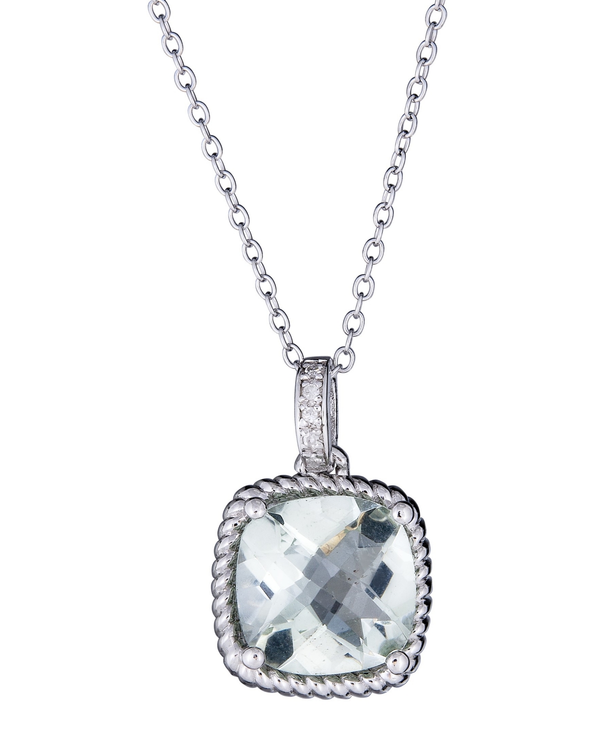 Click here for Macys Green Amethyst (4 ct. t.w.) & Diamond (0.025... prices