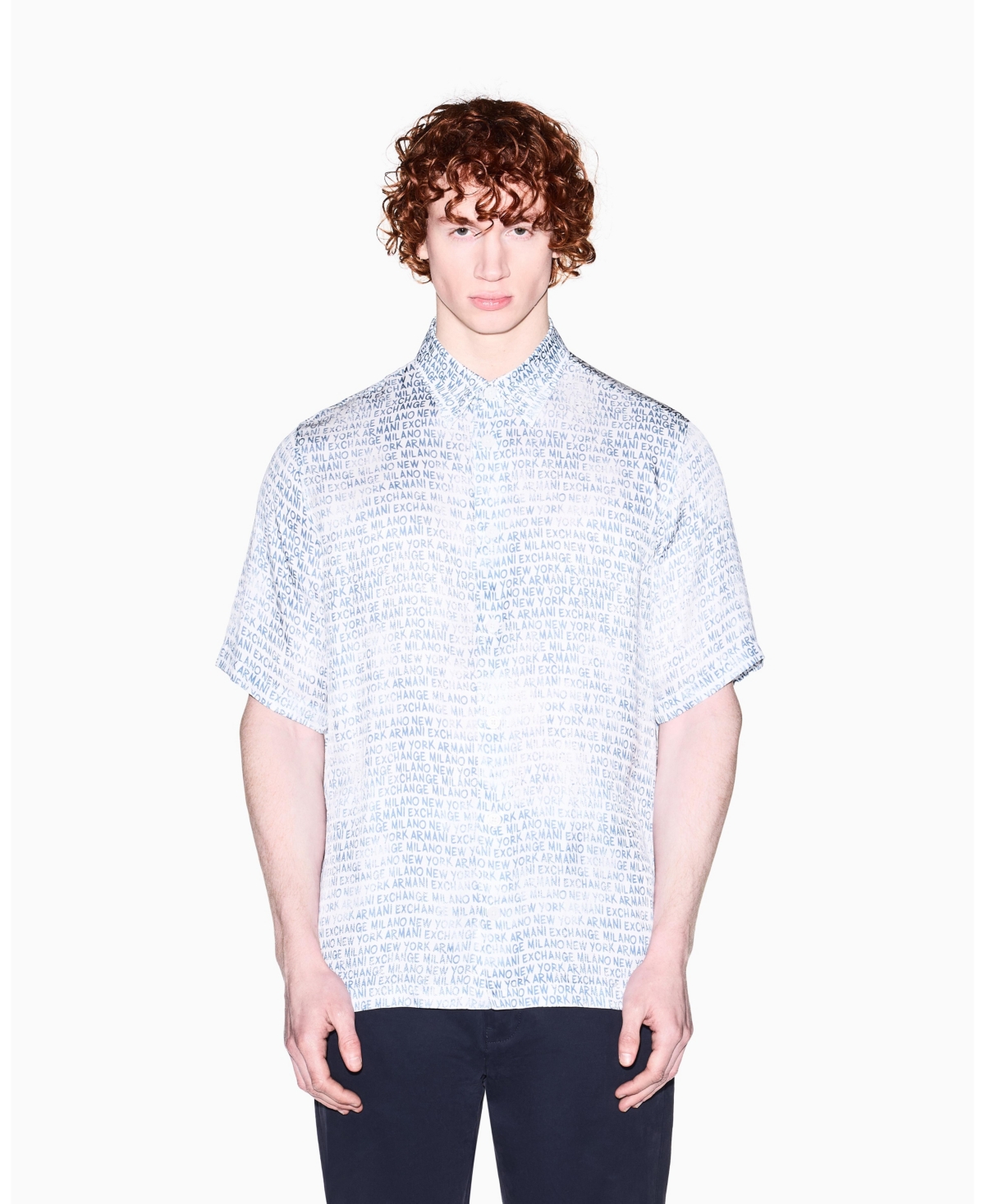 Click here for A|X Armani Exchange Mens Short Sleeve Silky Printe... prices