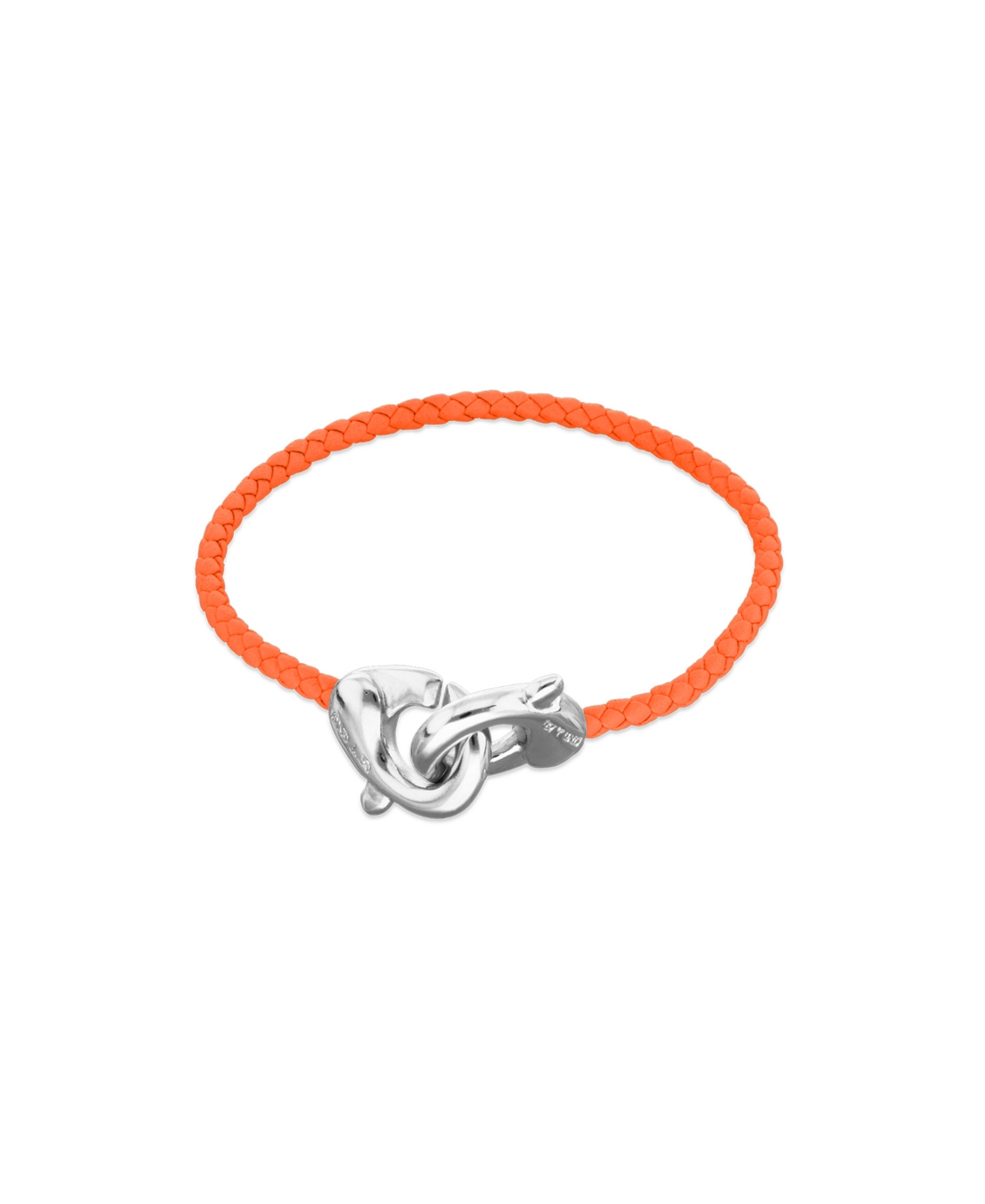 Click here for UNOde50 Orange Leather Women Bracelet with Interlo... prices