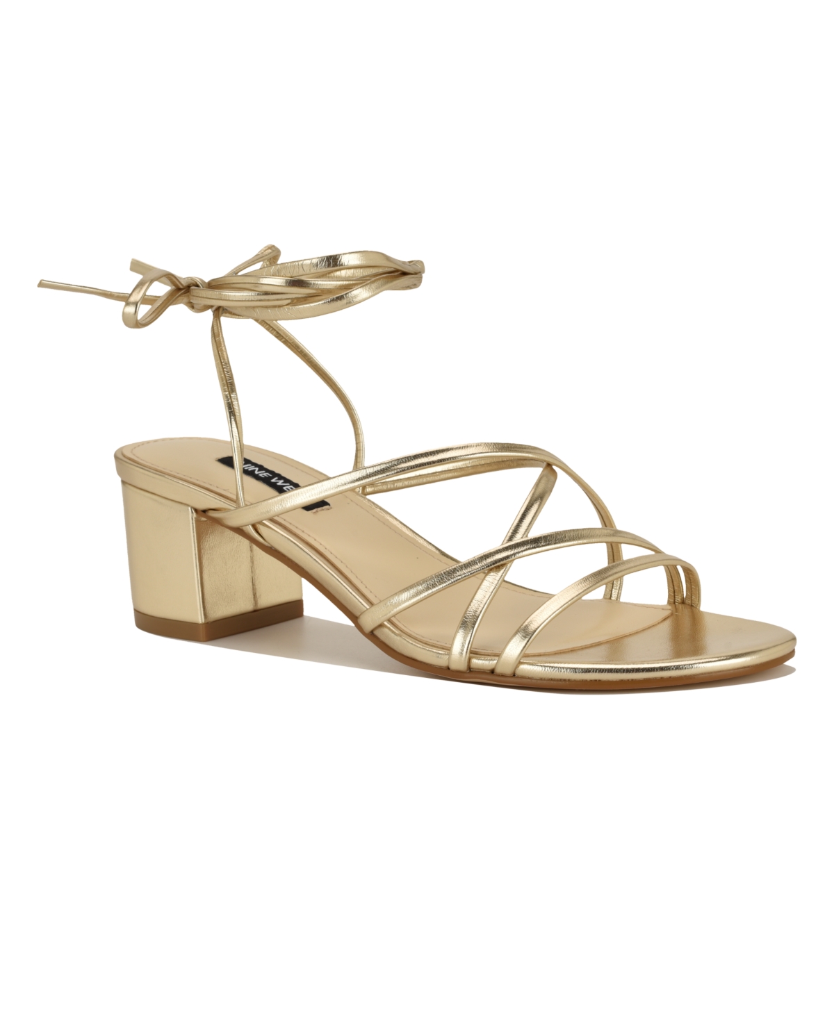 Click here for Nine West Womens Aloud Strappy Dress Sandals - Gol... prices