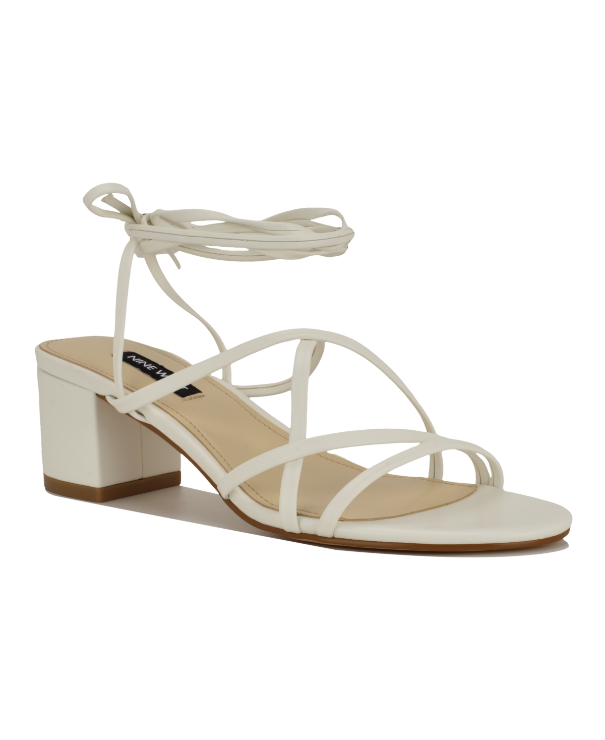 Click here for Nine West Womens Aloud Strappy Dress Sandals - Whi... prices