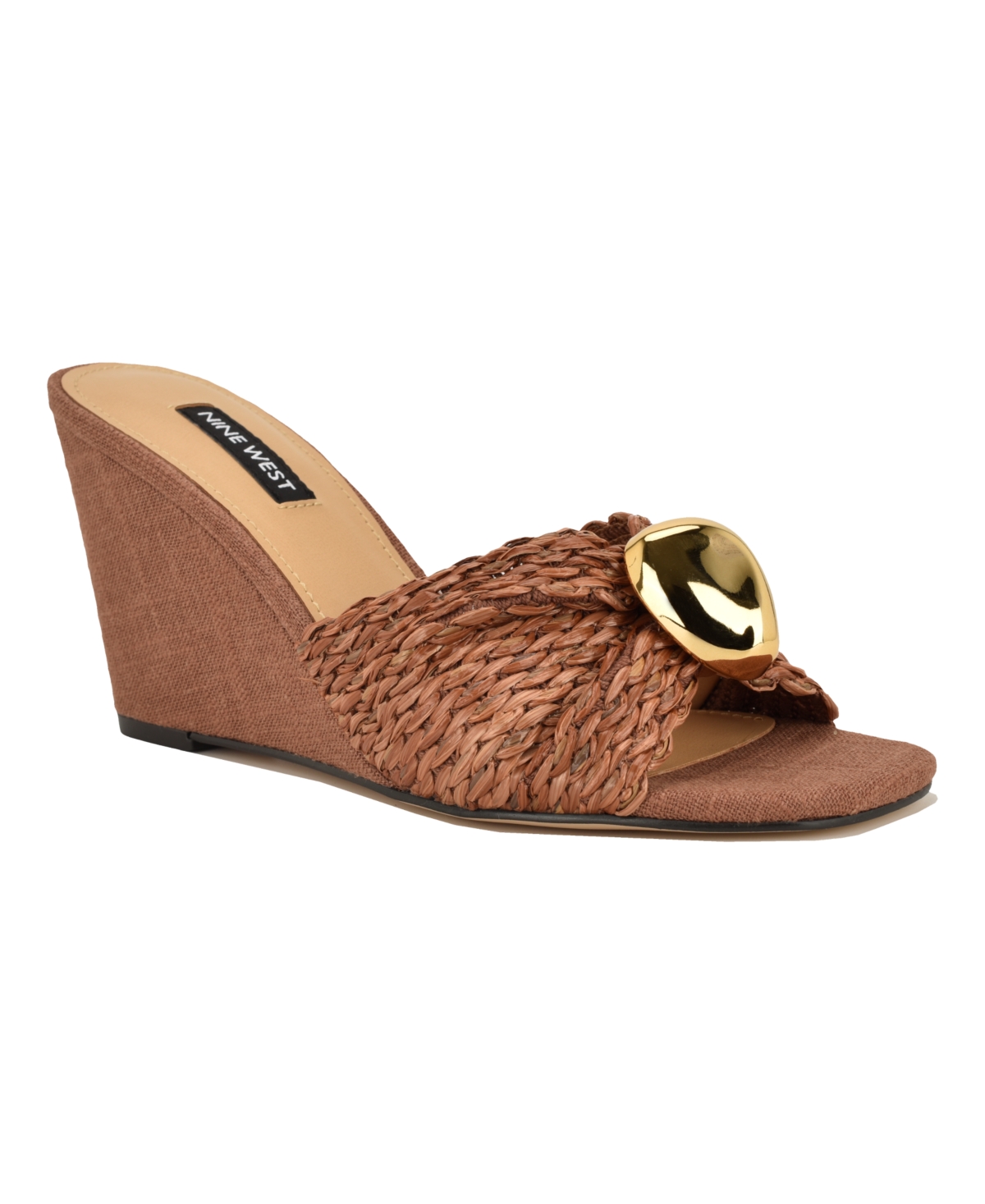 Click here for Nine West Womens Nessla Woven Slip-On Wedge Sandal... prices