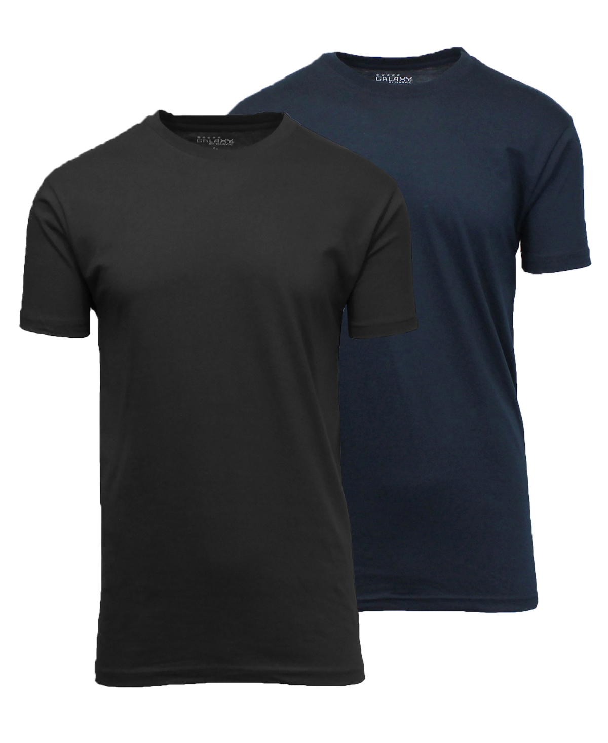 Click here for Blue Ice Mens Crewneck Solid T-Shirt  2-Pack - Bla... prices