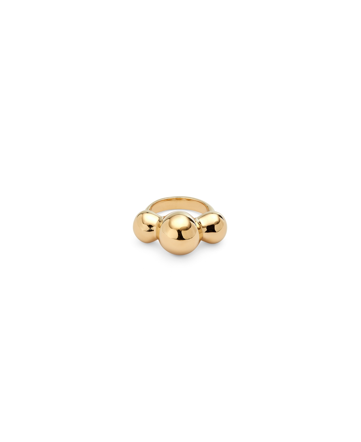 Click here for UNOde50 18k gold plated metal alloy ring with thre... prices