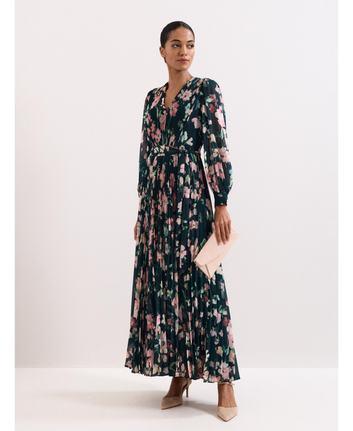 Click here for Phase Eight Womens Rosa V-Neck Floral Maxi Dress prices