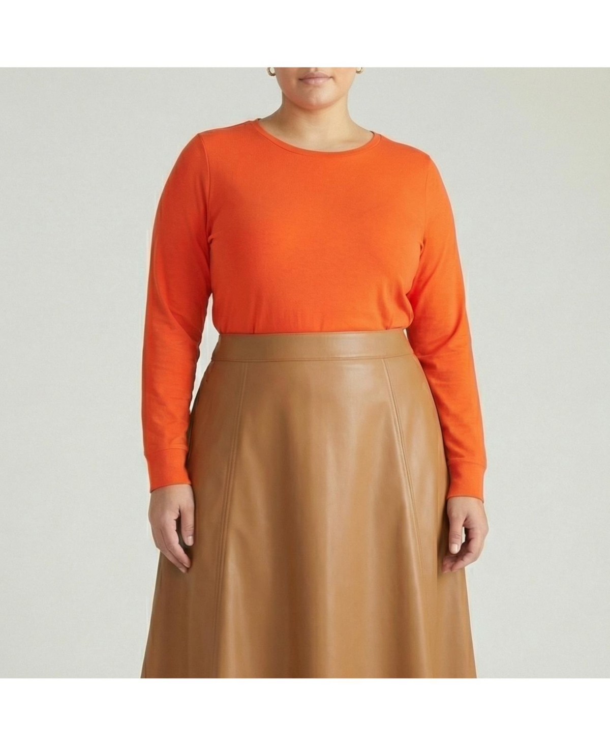 Click here for Universal Standard Womens Plus Size Long Sleeve Te... prices