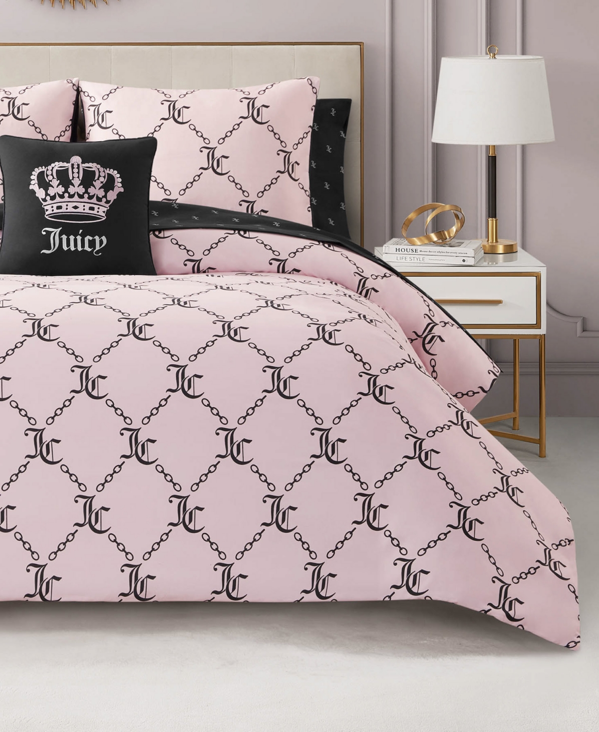Click here for Juicy Couture Logo Link 8-Pc. Comforter Set  Full... prices