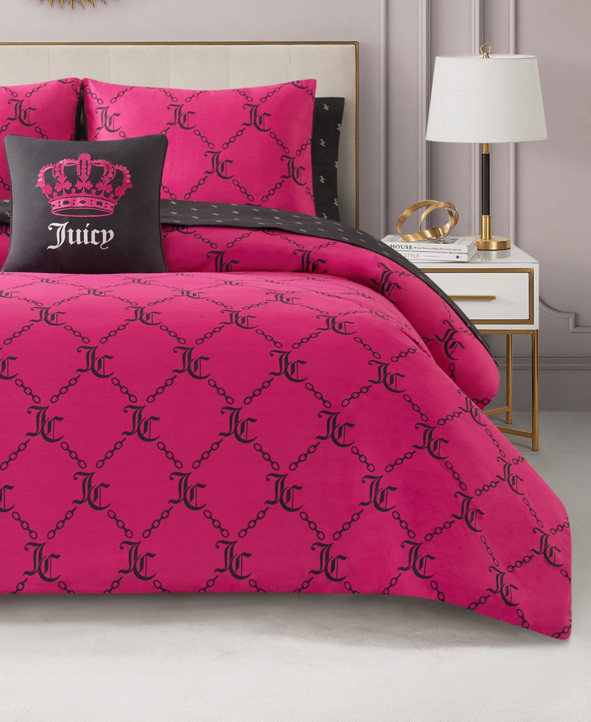 Click here for Juicy Couture Logo Link 8-Pc. Comforter Set  Full... prices