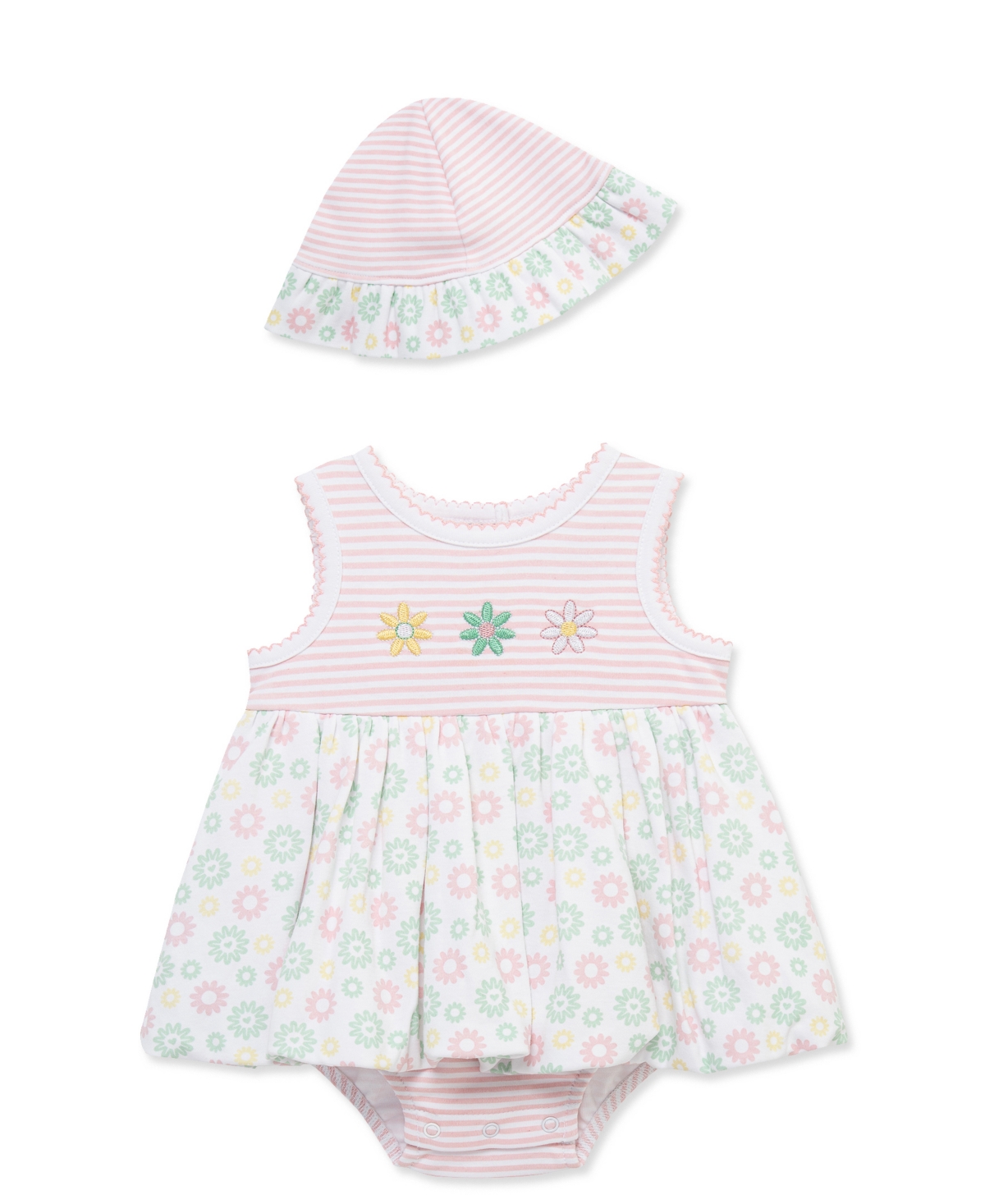 Click here for Little Me Baby Girls Daisy Fun Printed Popover and... prices